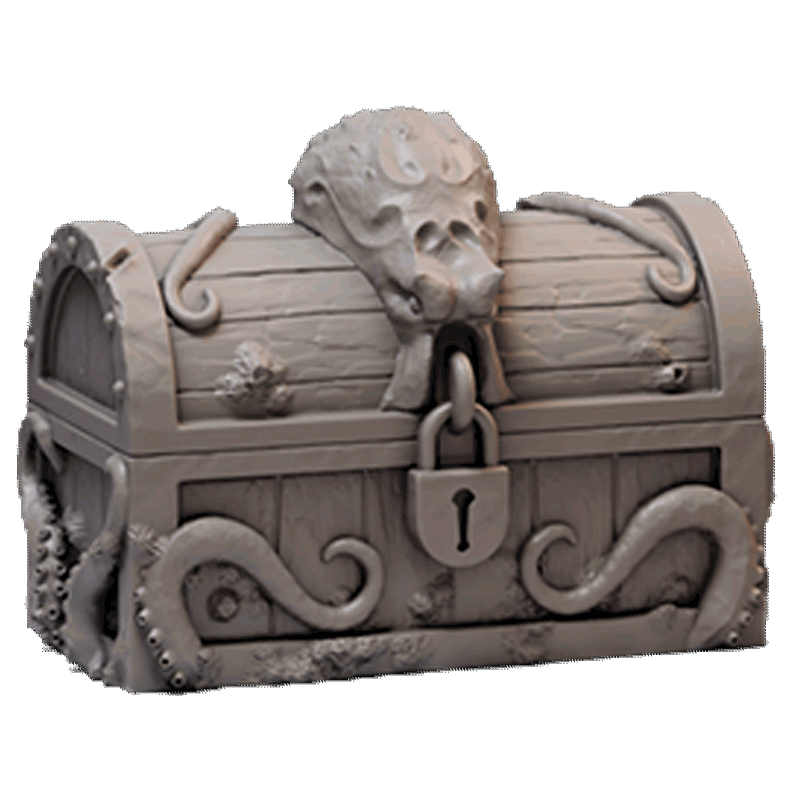 Miniatura RPG Objeto Sea Chest Going Down the Drain – The Save Game